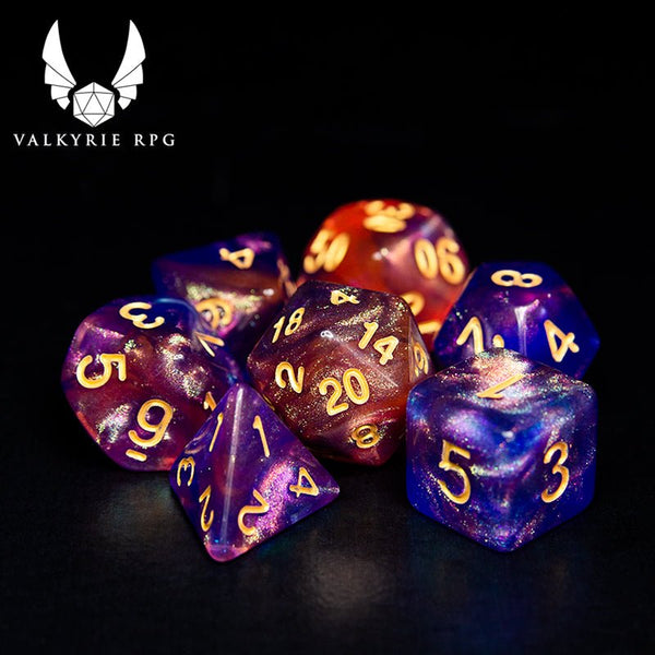 Valkyrie RPG | Online Dice Store UK | Centaurus Fusion Glitter Dice Set
